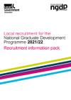 NGDP recruitment information pack 2021/22 | Local Government Association